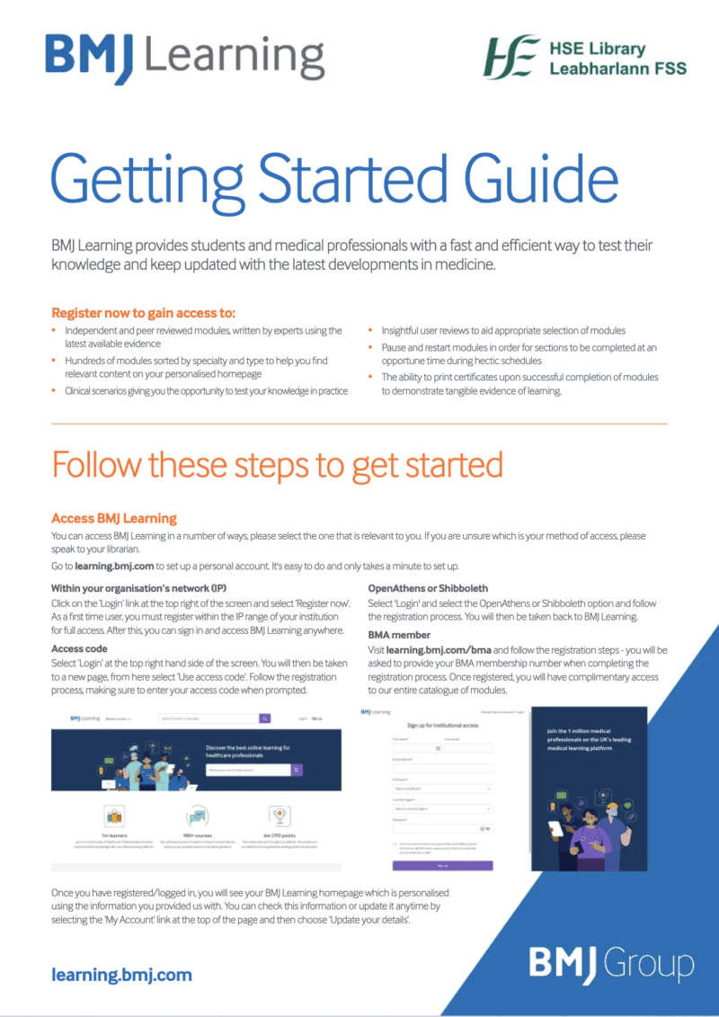 HSE - BMJ Group access